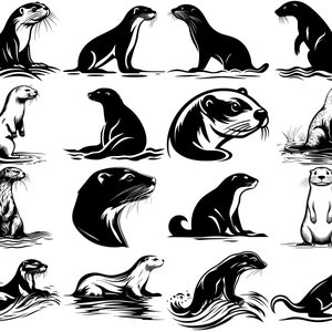 100+ River Otter SVG Bundle, Instant Digital Download, PNG, SVG Cut ...