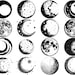 100+ Moon SVG Bundle, Instant Digital Download, PNG, SVG Cut Files - Etsy