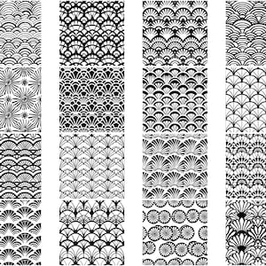 100+ Japanese Shibori Seamless Pattern SVG Bundle, Instant Digital ...