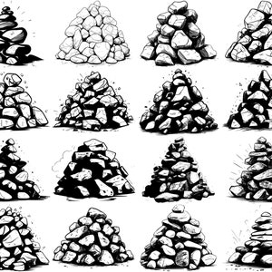 100+ Pile of Stone SVG Bundle, Instant Digital Download, PNG, SVG Cut ...
