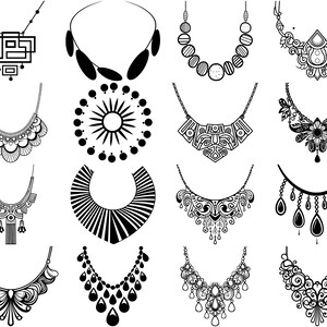 100+ Necklace SVG Bundle, Instant Digital Download, PNG, SVG Cut Files ...