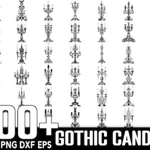 100+ Gothic Candle SVG Bundle, Instant Digital Download, PNG, SVG Cut ...
