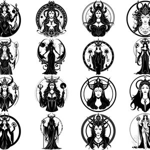100+ Goddess Hecate SVG Bundle, Instant Digital Download, PNG, SVG Cut ...