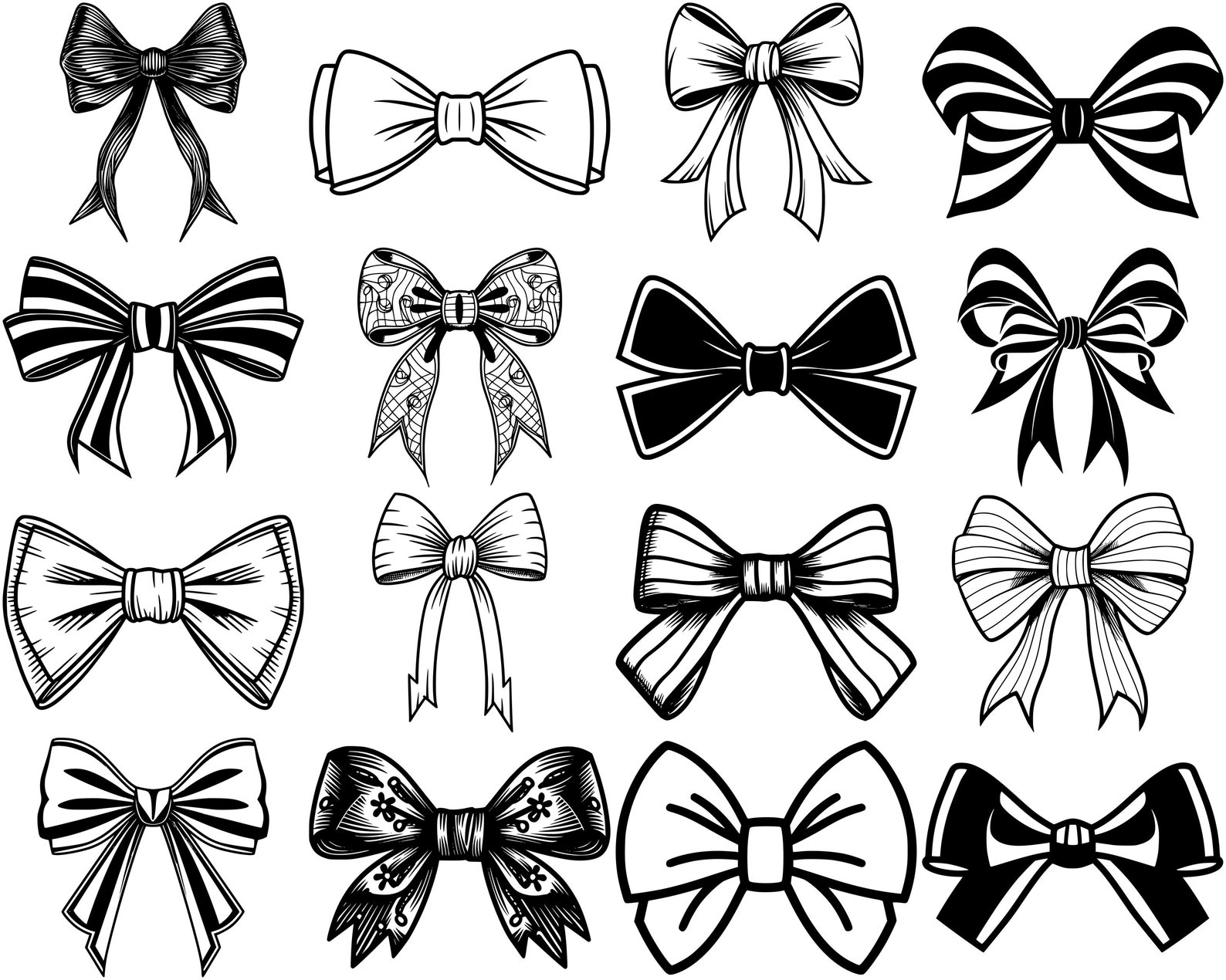 100+ Ribbon Bow SVG Bundle, Instant Digital Download, PNG, SVG Cut ...
