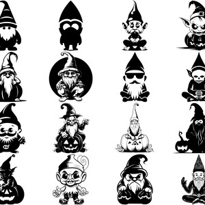 100 Halloween Gnome SVG Bundle, Instant Digital Download, PNG, SVG Cut ...