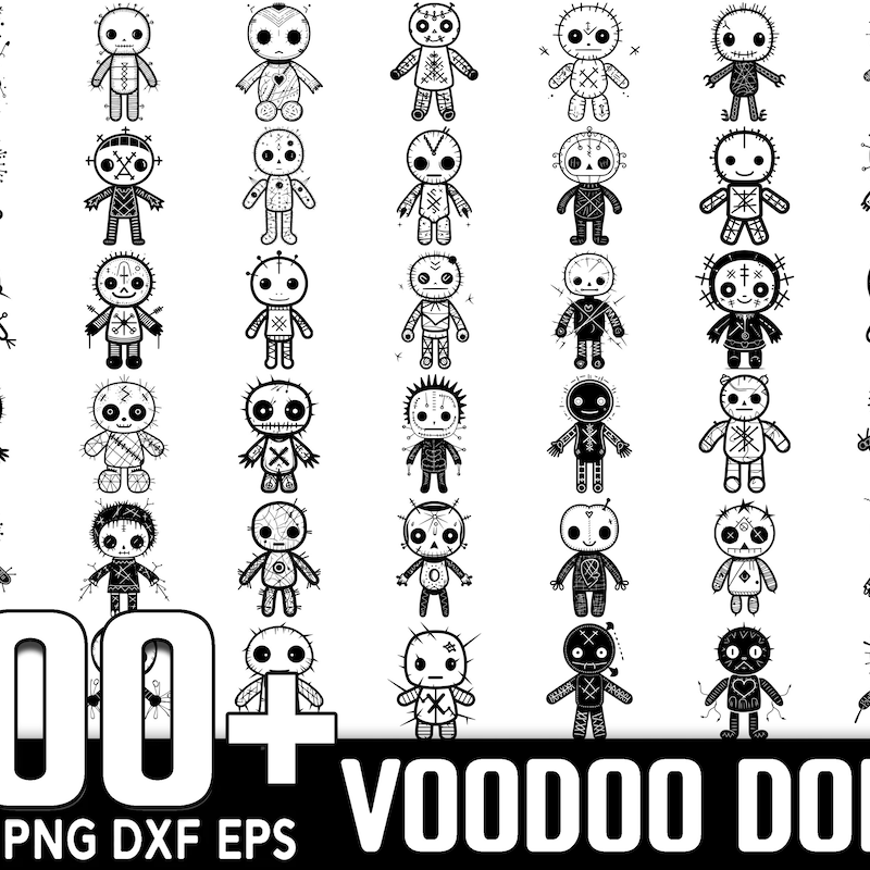 Voodoo Doll Svg - Etsy