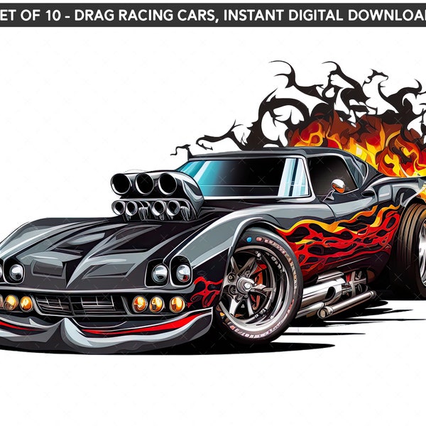 Drag Racing Svg - Etsy