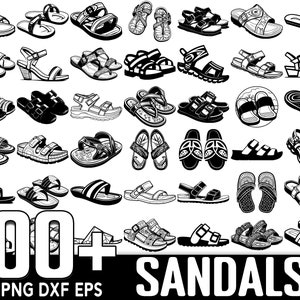 100+ Sandals SVG Bundle, Instant Digital Download, PNG, SVG Cut Files ...