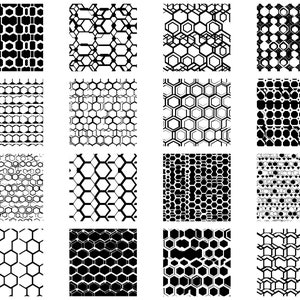 100+ Honeycomb Seamless Pattern SVG Bundle, Instant Digital Download ...