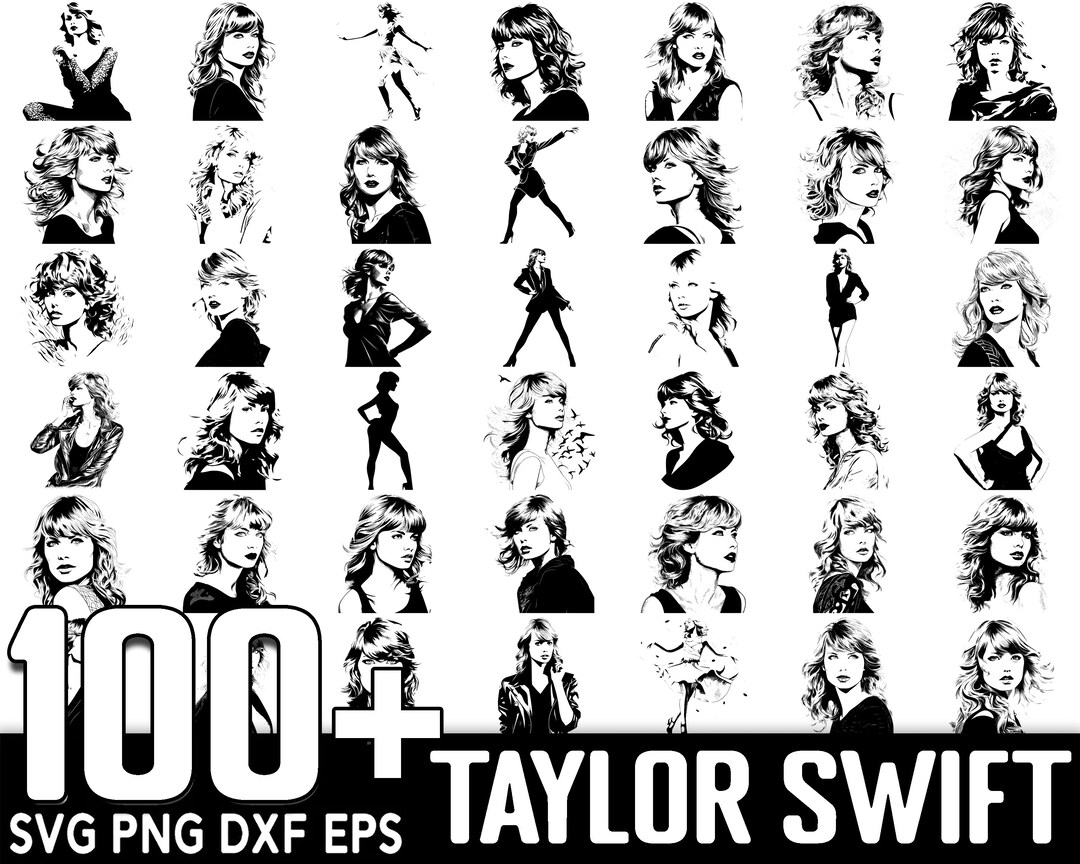 100 Taylor Swift SVG Bundle, Instant Digital Download, PNG, SVG Cut ...