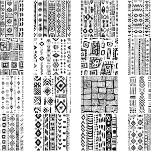 African Mud Cloth Pattern SVG Bundle: 100+ Seamless Designs (digital ...