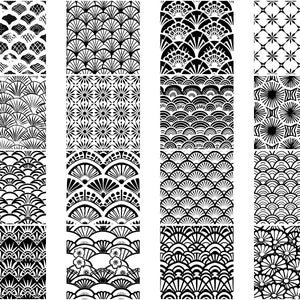 100+ Japanese Shibori Seamless Pattern SVG Bundle, Instant Digital ...