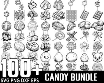 100 Candy Quotes SVG PNG Bundle Instant Download - Etsy