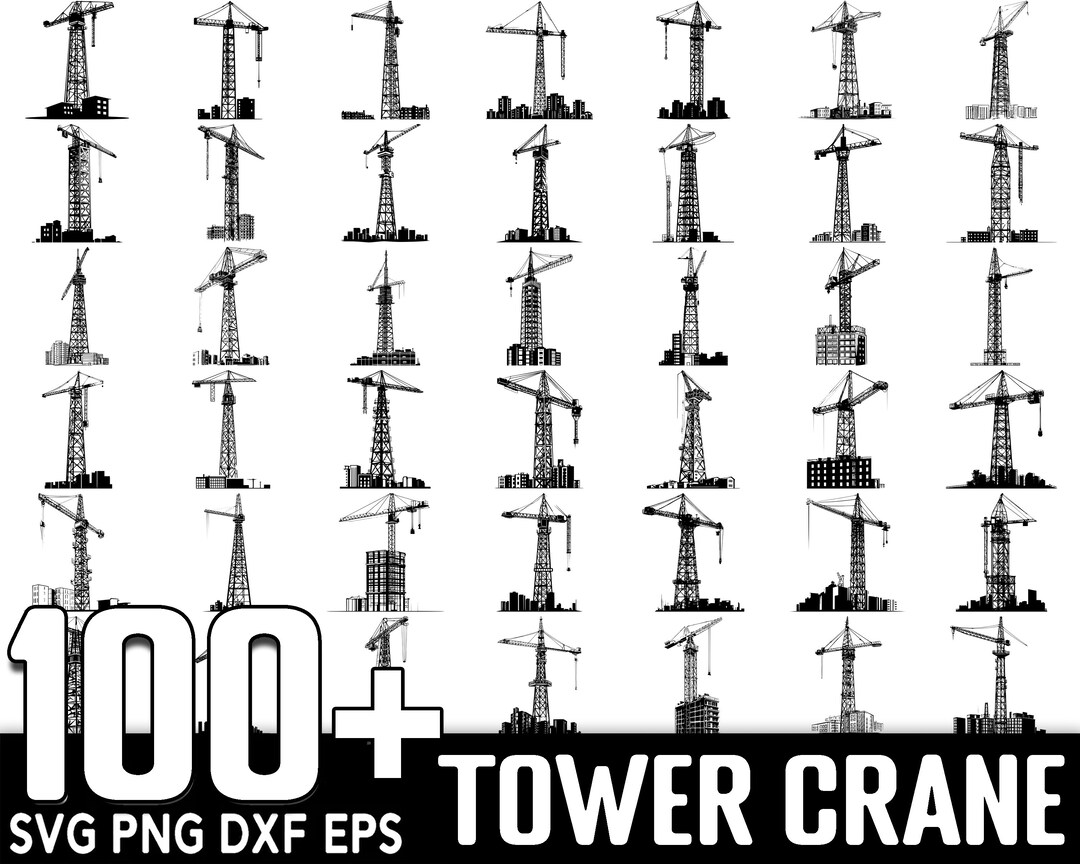 100+ Crane Tower Wrangler SVG Bundle, Instant Digital Download, PNG ...