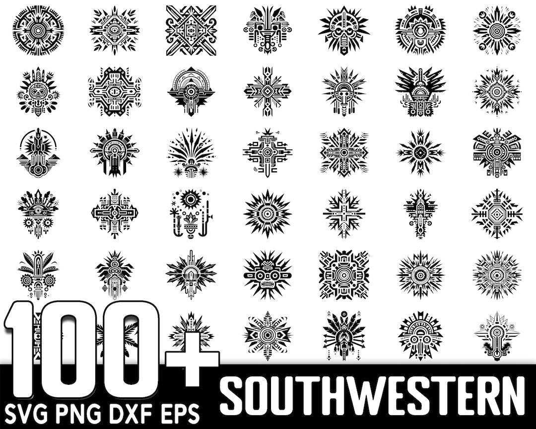 100+ Southwestern Elements SVG Bundle, Instant Digital Download, PNG ...