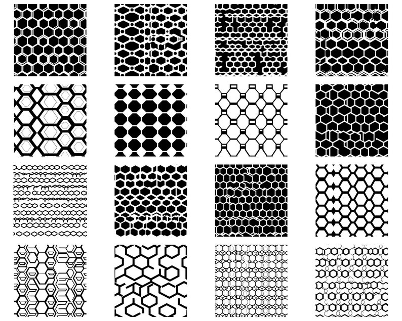 100+ Honeycomb Seamless Pattern SVG Bundle, Instant Digital Download ...
