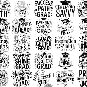 100+ Graduation Quotes SVG Bundle, Instant Digital Download, PNG, SVG ...