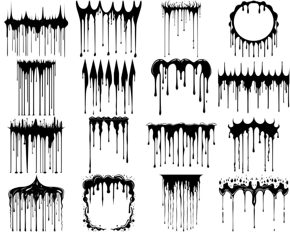 100+ Dripping SVG Bundle, Instant Digital Download, PNG, SVG Cut Files ...