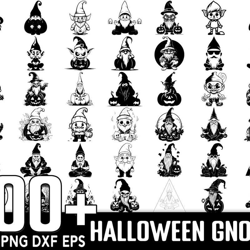 Halloween Gnome Svg - Etsy