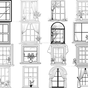 100+ Window SVG Bundle, Instant Digital Download, PNG, SVG Cut Files - Etsy