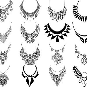 100+ Necklace SVG Bundle, Instant Digital Download, PNG, SVG Cut Files ...