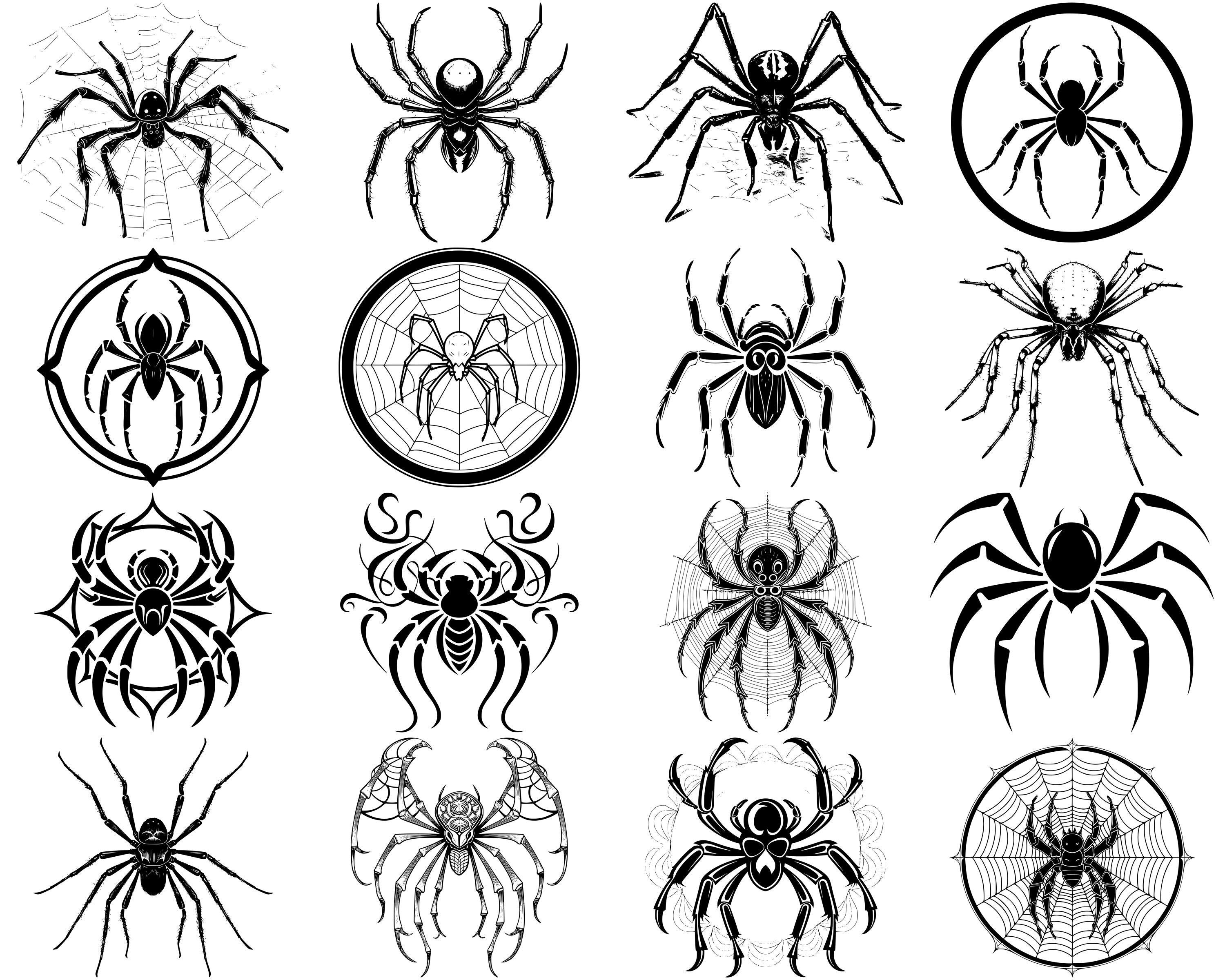 100+ Spider SVG Bundle, Instant Digital Download, PNG, SVG Cut Files - Etsy