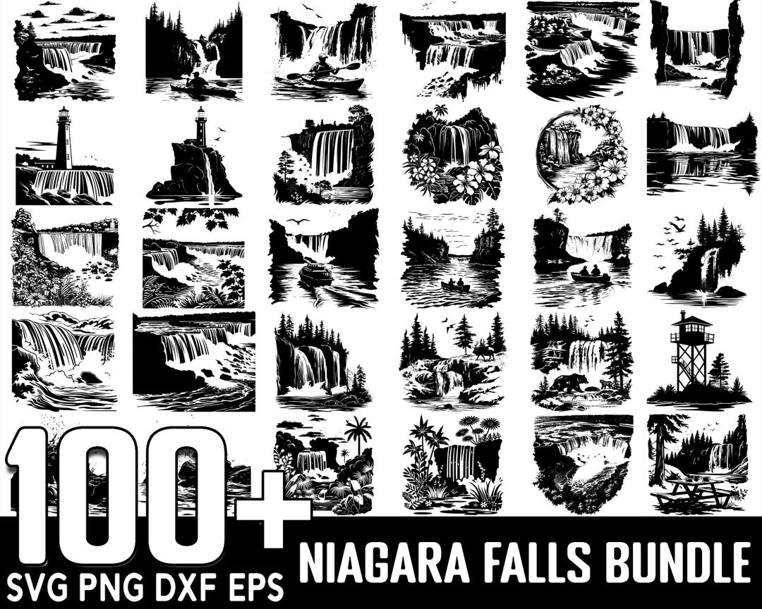 Niagara Falls SVG Bundle,instant Digital Download, PNG, SVG Cut Files ...