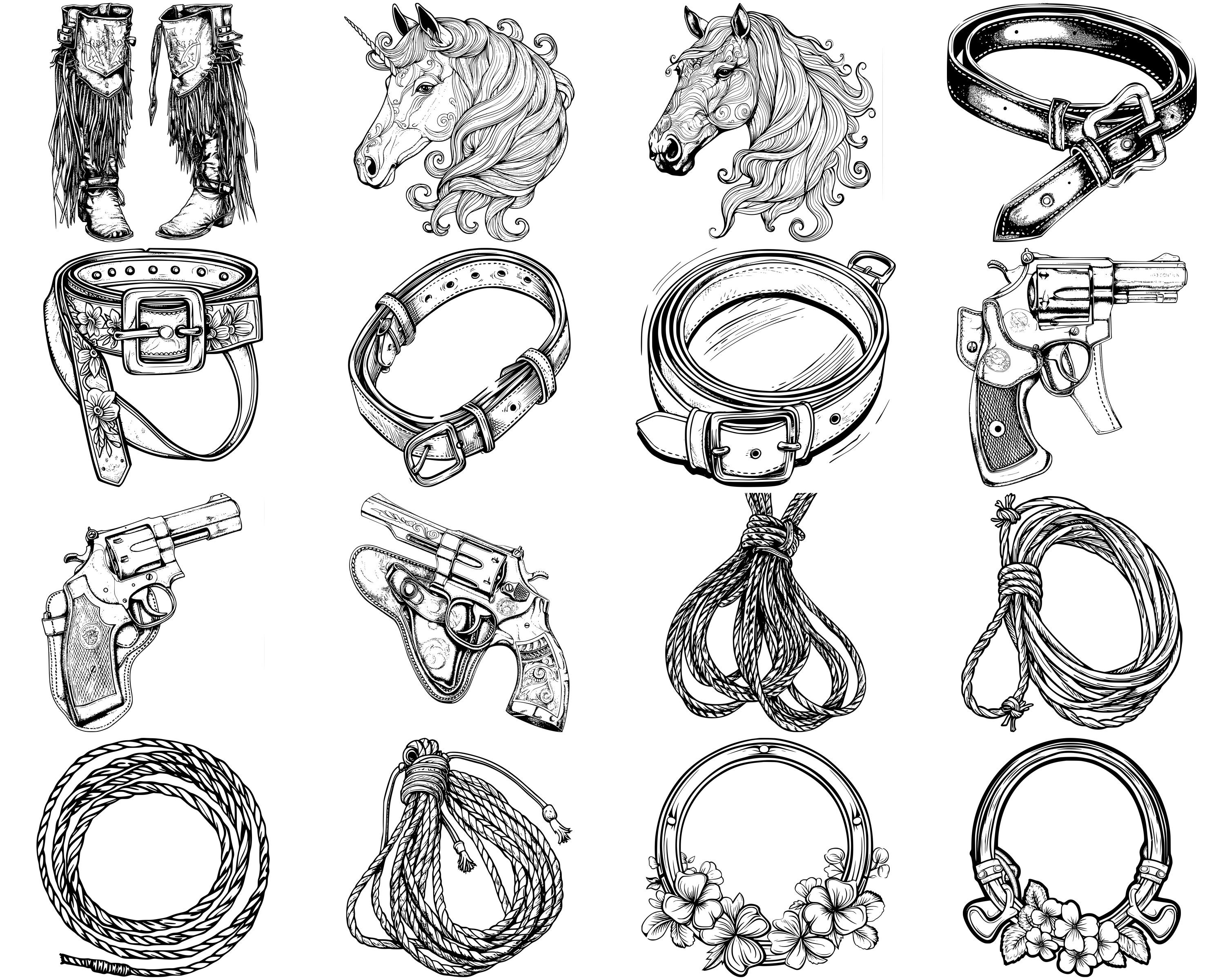 Western Elements SVG Bundle,instant Digital Download, PNG, SVG Cut ...