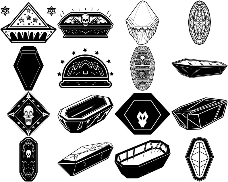 100+ Halloween Coffin SVG Bundle, Instant Digital Download, PNG, SVG ...