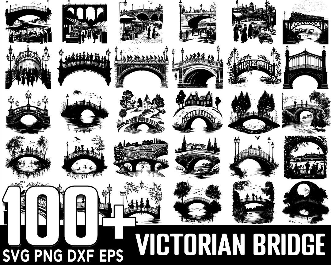 100+ Victorian Bridge SVG Bundle, Instant Digital Download, PNG, SVG ...