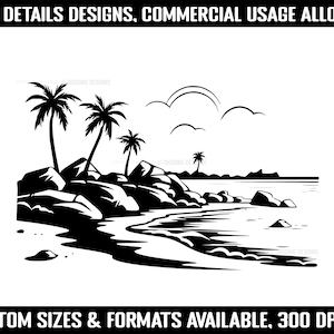 100+ Beach Scene SVG Bundle, Instant Digital Download, PNG, SVG Cut ...