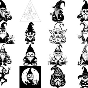 100 Halloween Gnome SVG Bundle, Instant Digital Download, PNG, SVG Cut ...