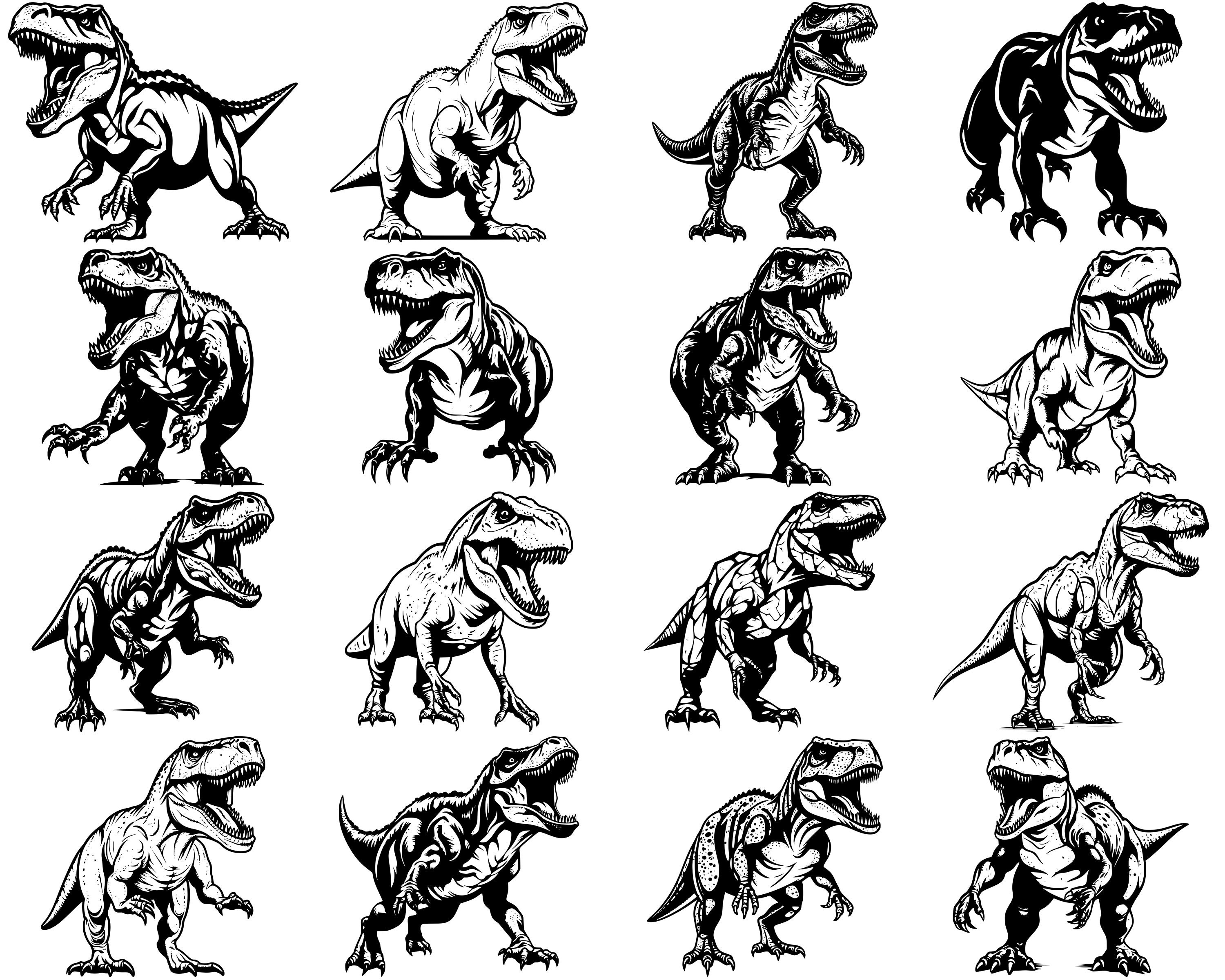 100+ T-rex SVG Bundle, Instant Digital Download, PNG, SVG Cut Files - Etsy