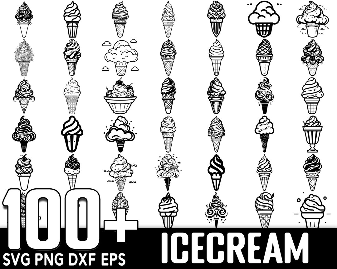 100+ Icecream SVG Bundle, Instant Digital Download, PNG, SVG Cut Files ...