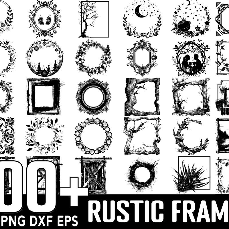 Rustic Frames - Etsy