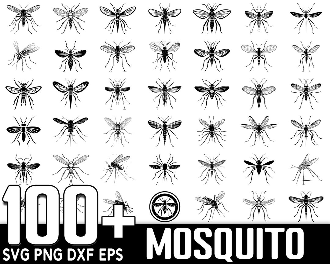 100+ Mosquito Svg Bundle, Instant Digital Download, PNG, SVG Cut Files ...