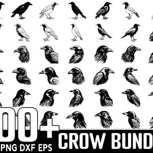 100+ Crow SVG Bundle, Instant Digital Download, PNG, SVG Cut Files - Etsy