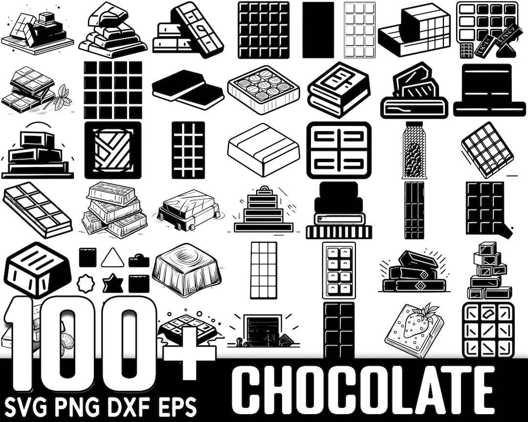 100+ Chocolate SVG Bundle, Instant Digital Download, PNG, SVG Cut Files ...