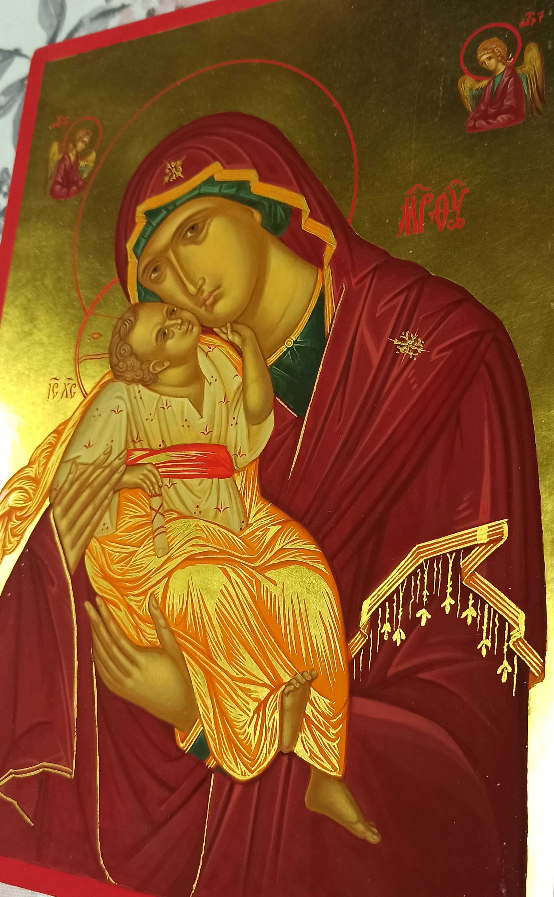 Theotokos Hand Painted Orthodox Icon - Etsy