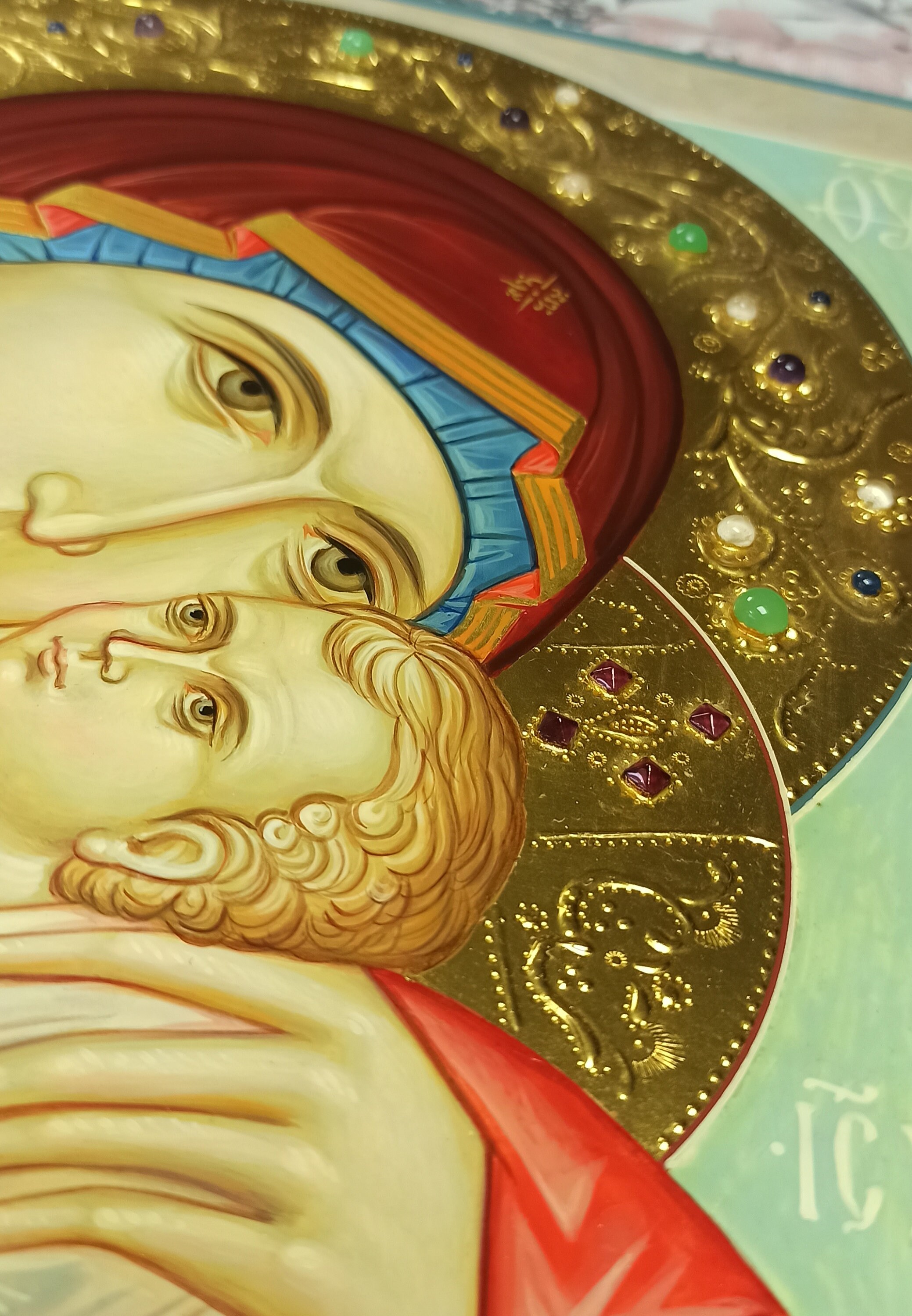 Theotokos Hand Painted Orthodox Icon - Etsy