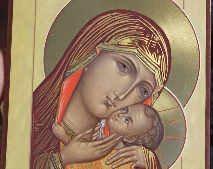 Theotokos Hand Painted Orthodox Icon - Etsy