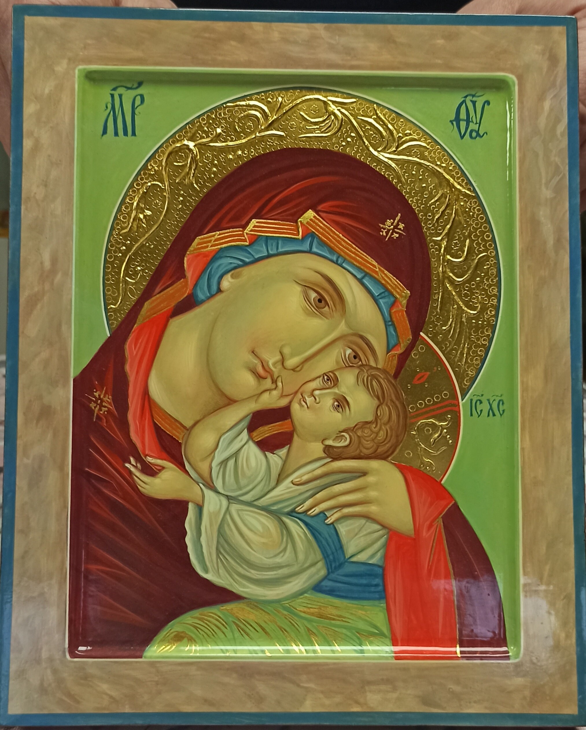 Theotokos Hand Painted Orthodox Icon - Etsy