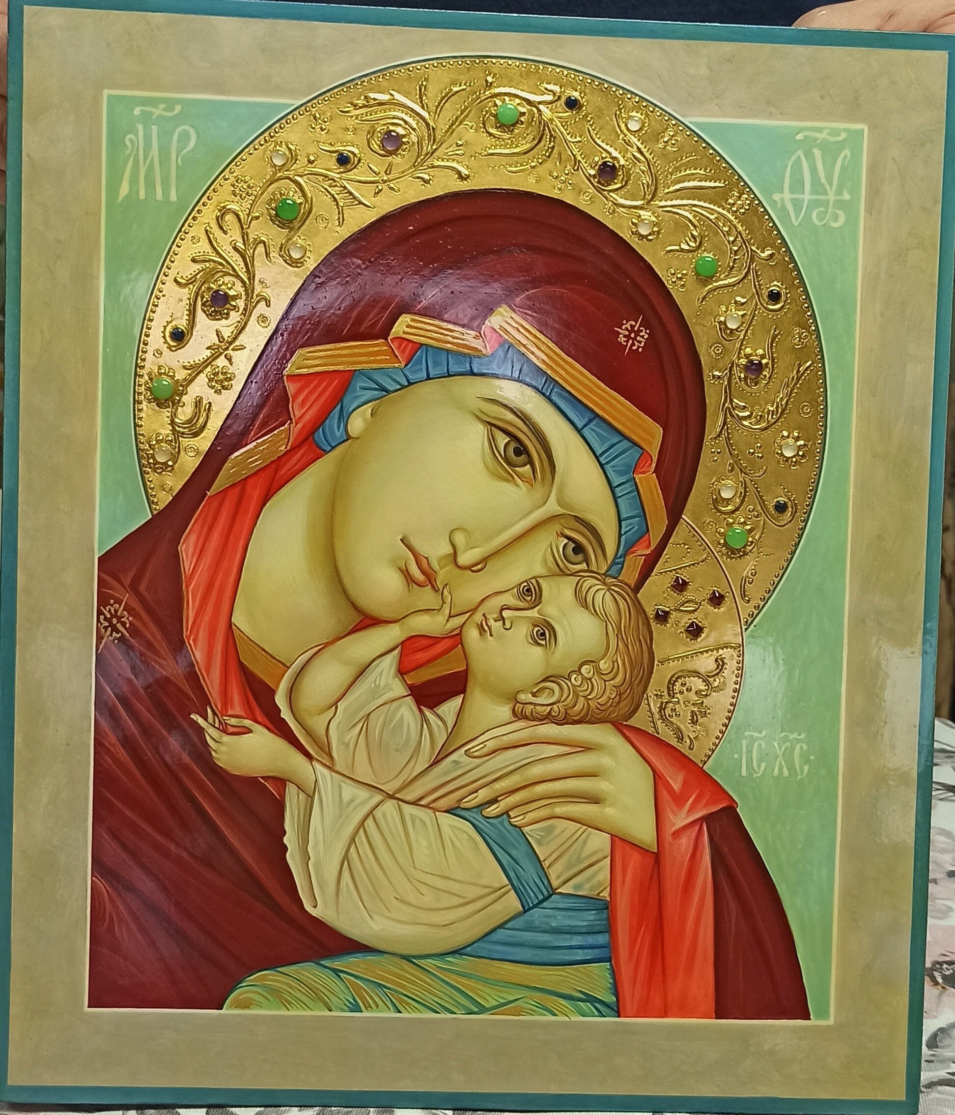 Theotokos Hand Painted Orthodox Icon - Etsy