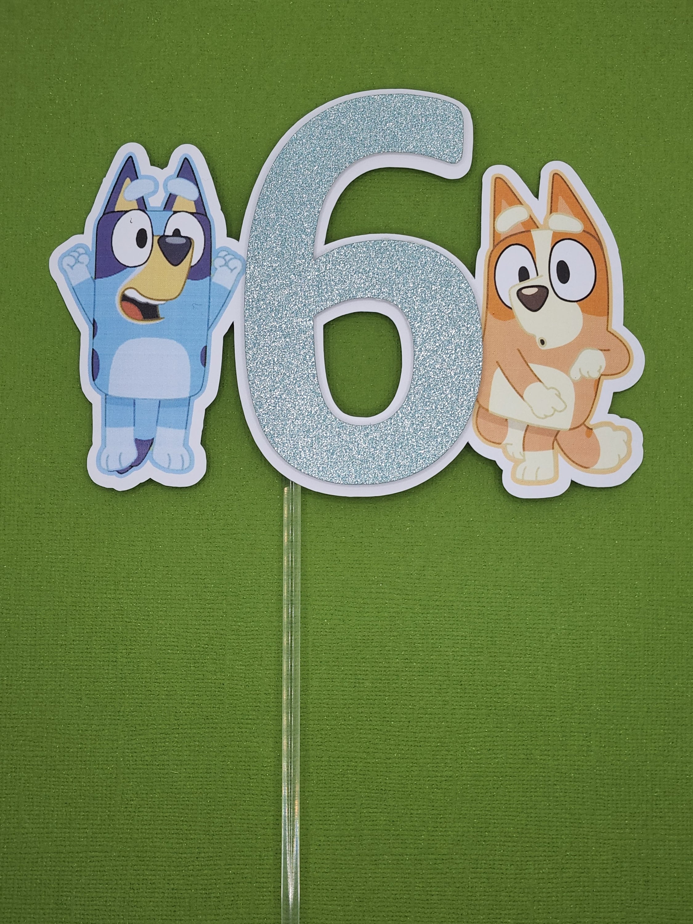 Bluey Cake Decoration Set Bluey Cake Personalised Topper and - Etsy ...