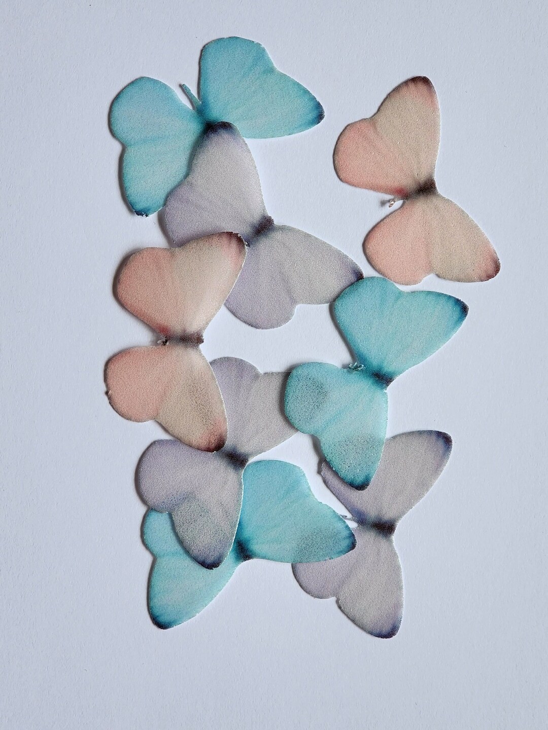 Pre Cut Butterflies Wafer Paper MULTI Cake and Cupcake Topper 1 SHEET ...