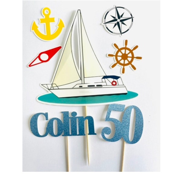 Nautical Cake Topper - Etsy UK