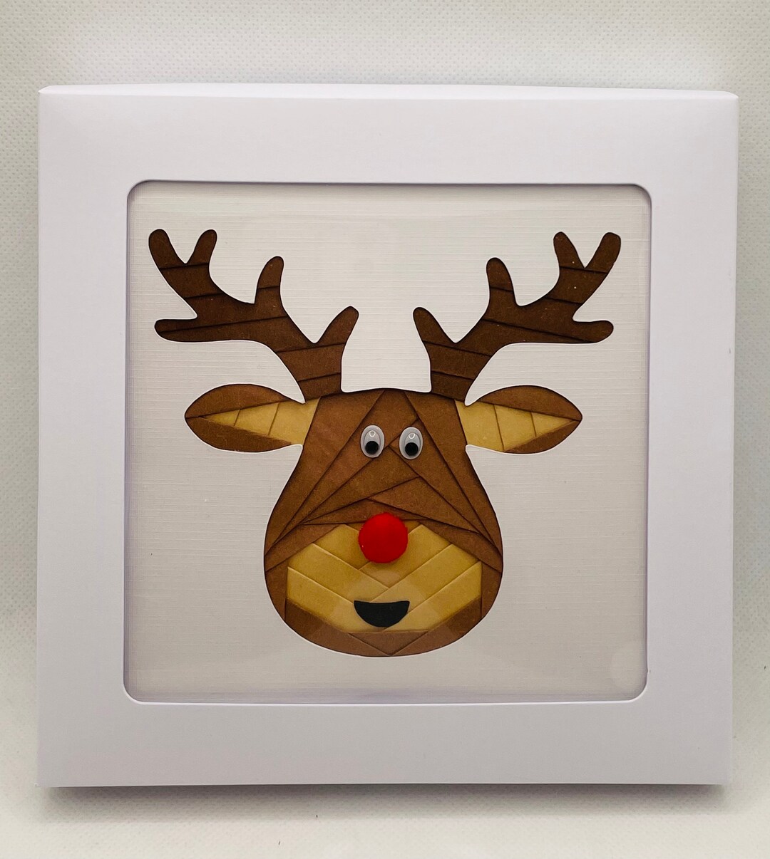 Handmade Reindeer Christmas Cards - Etsy