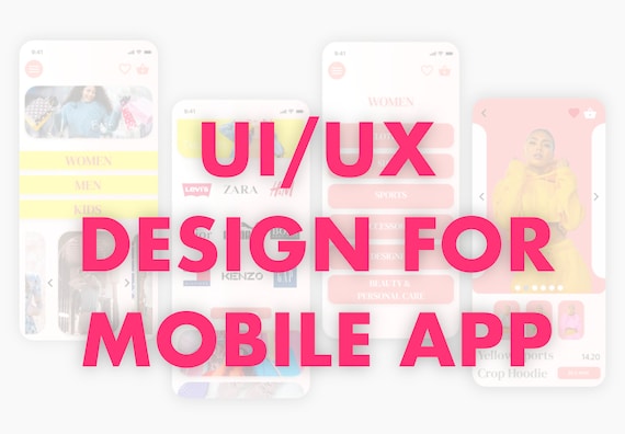 UI / UX Design for Mobile App - Etsy