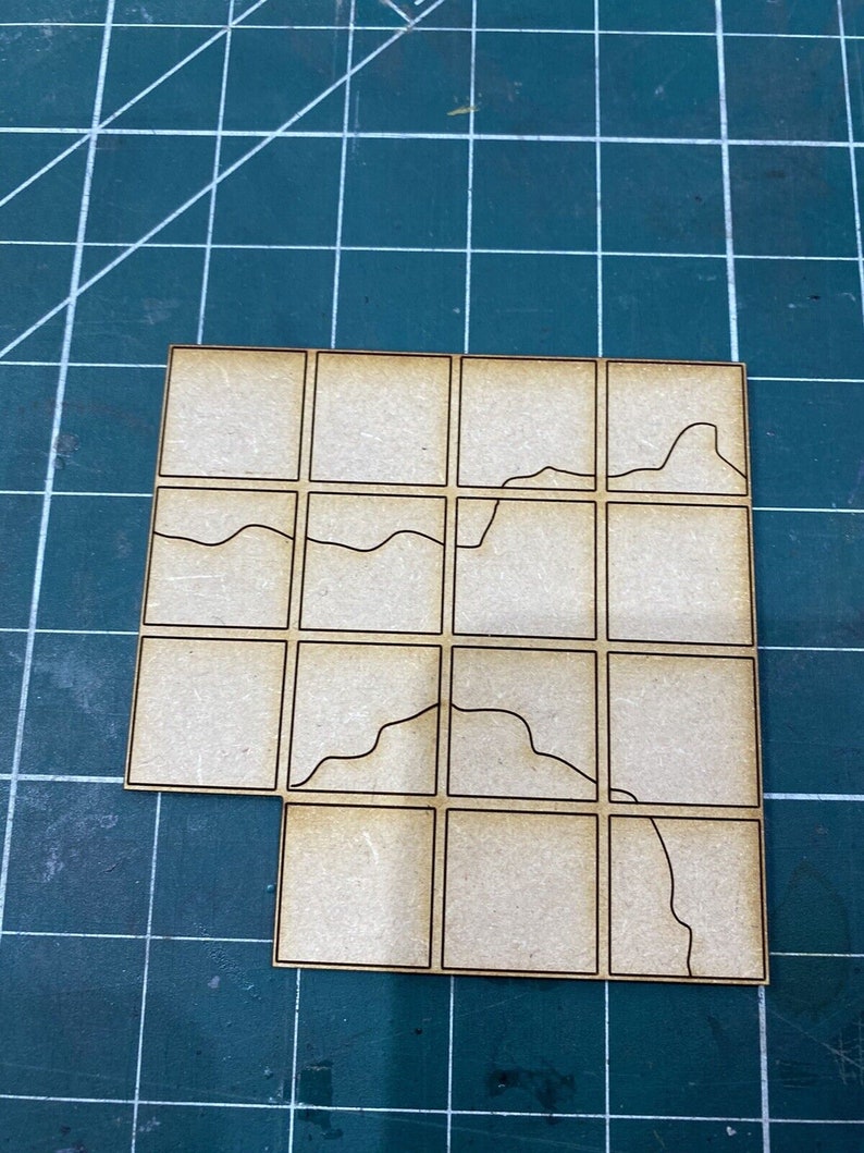 3 Mm MDF Dungeon Floor Tiles Large Rooms D&D Wargame RPG 25mm Tiles ...