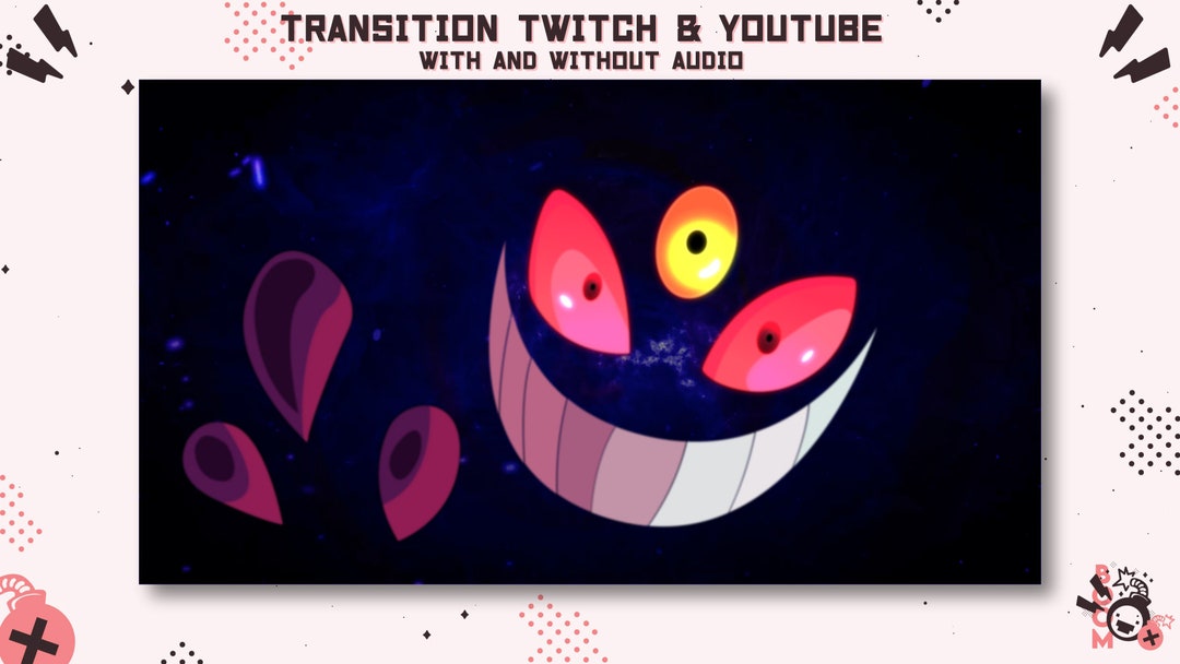 Animated Twitch Transition Gengar / Overlay / Youtube / Streampack ...